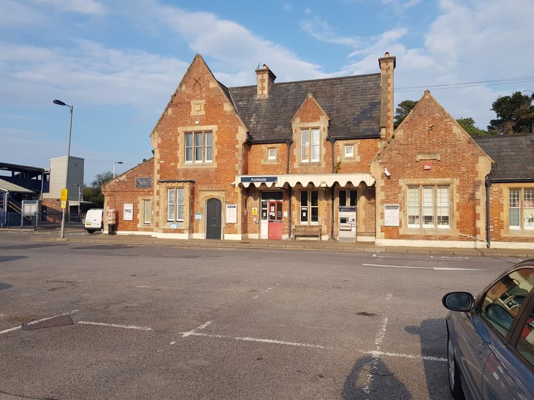 Axminster railway station car park